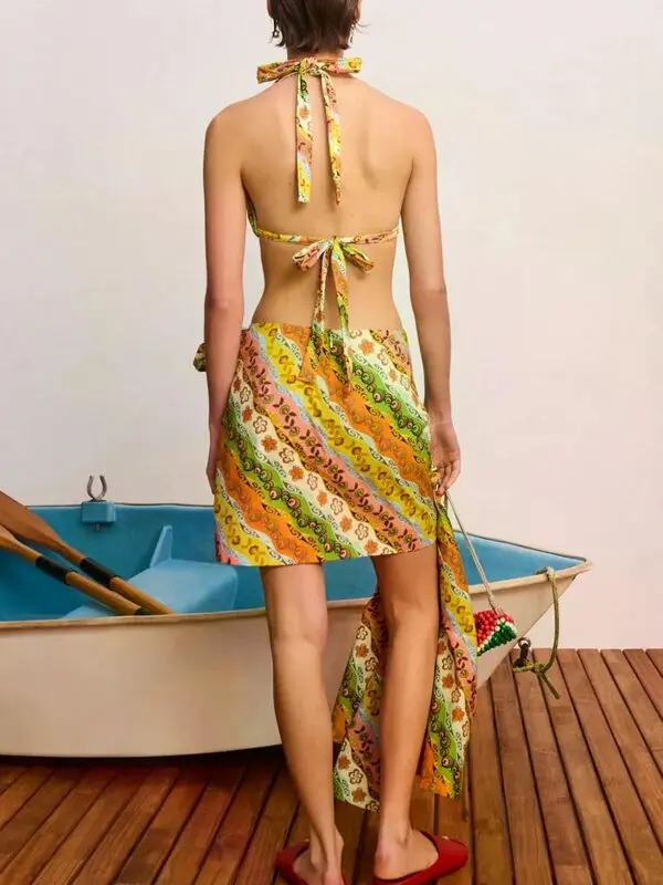 ALEMAIS Janine Wrap Mini Skirt