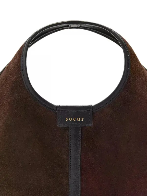 Soeur Mini Douce Suede-finish Tote Bag - Brown