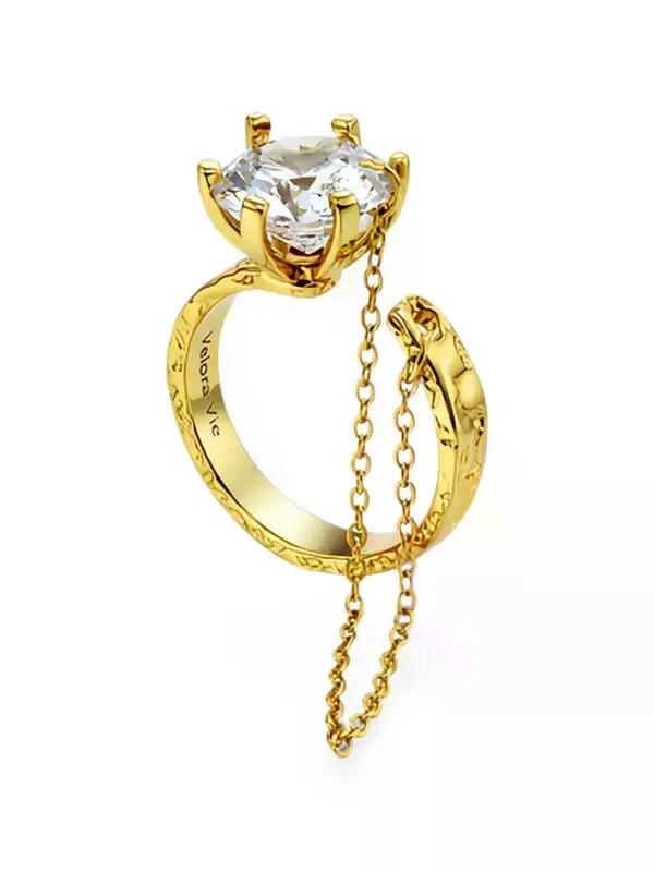 VELORA VIE The Bound Flame Embellished Ring