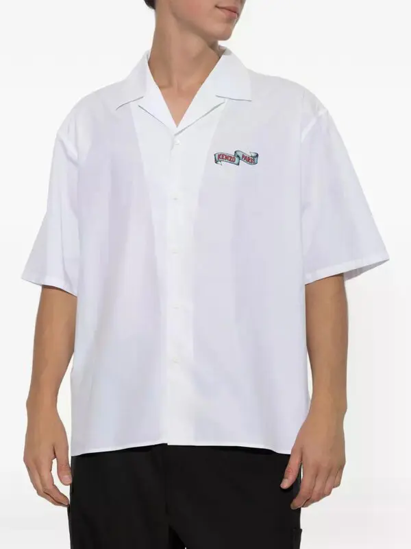 Kenzo Tiger-print Short-sleeve Shirt