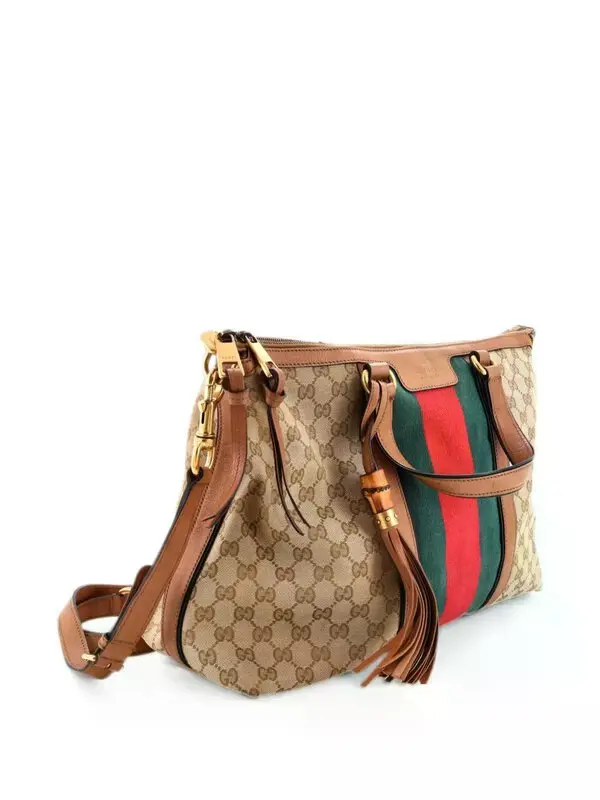 Gucci Rania Convertible Top Handle Bag - Brown