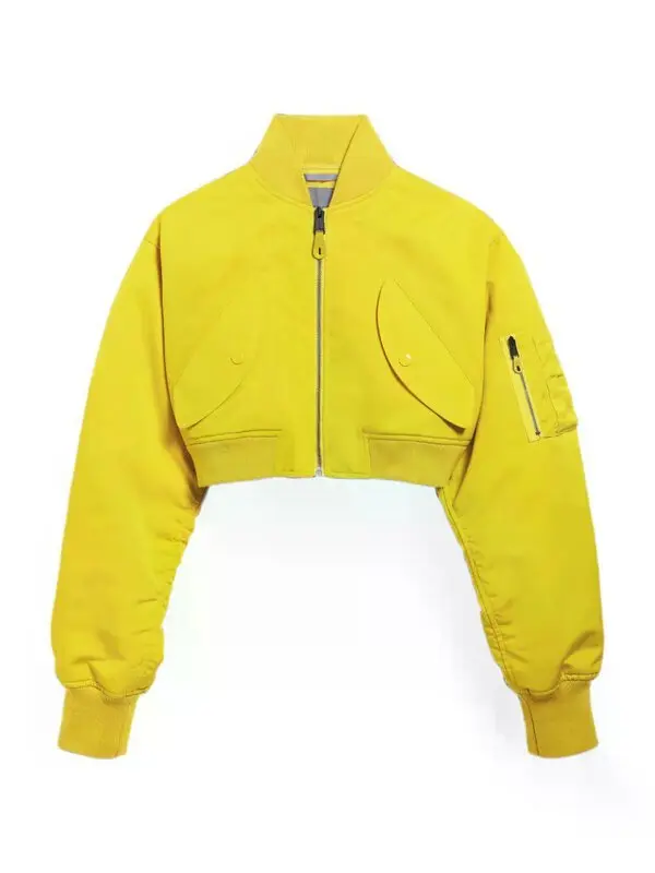 Balenciaga Cropped Bomber Jacket
