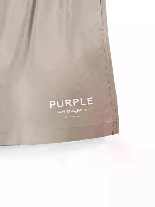PURPLE BRAND Logo-print Shorts