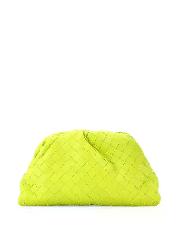 Bottega Veneta The Pouch Intrecciato Nappa Teen Crossbody Bag - Green