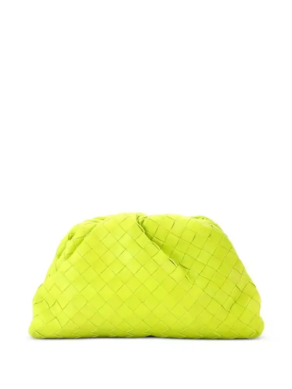 Bottega Veneta The Pouch Intrecciato Nappa Teen Crossbody Bag - Green