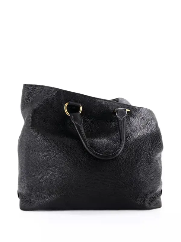 Prada Vitello Daino Convertible Shopper Tote Bag