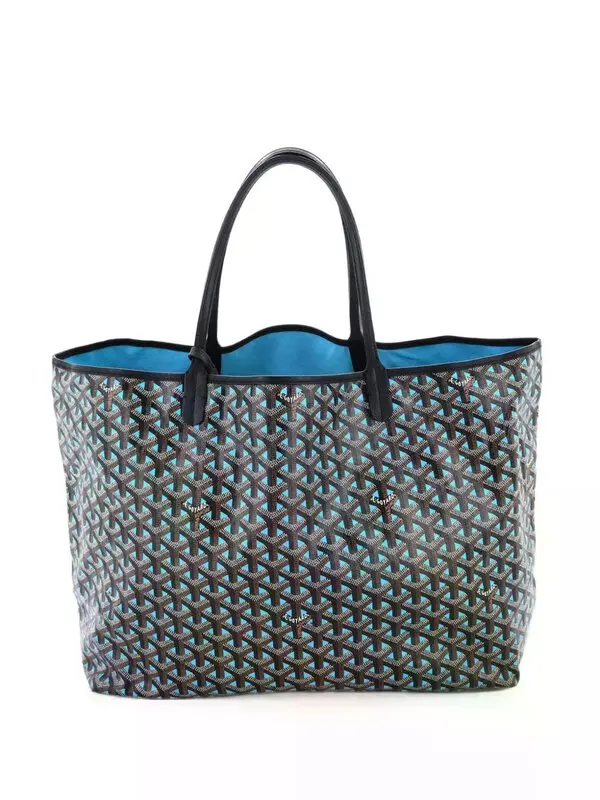 Goyard Saint Louis Claire Voie Coated Canvas Gm Tote Bag - Black