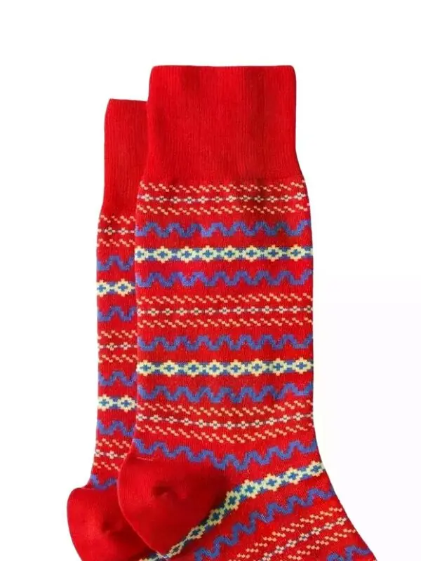 JW Anderson Fair Isle Knit Socks