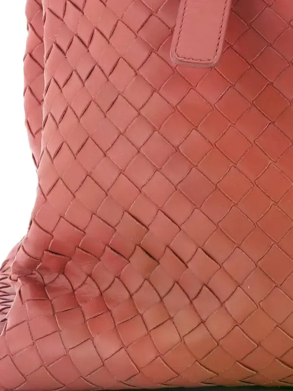 Bottega Veneta Roma Intrecciato Nappa Medium Tote Bag - Pink
