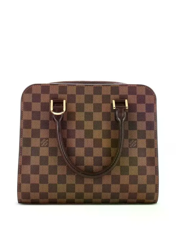LOUIS VUITTON Triana Damier Satchel - Brown