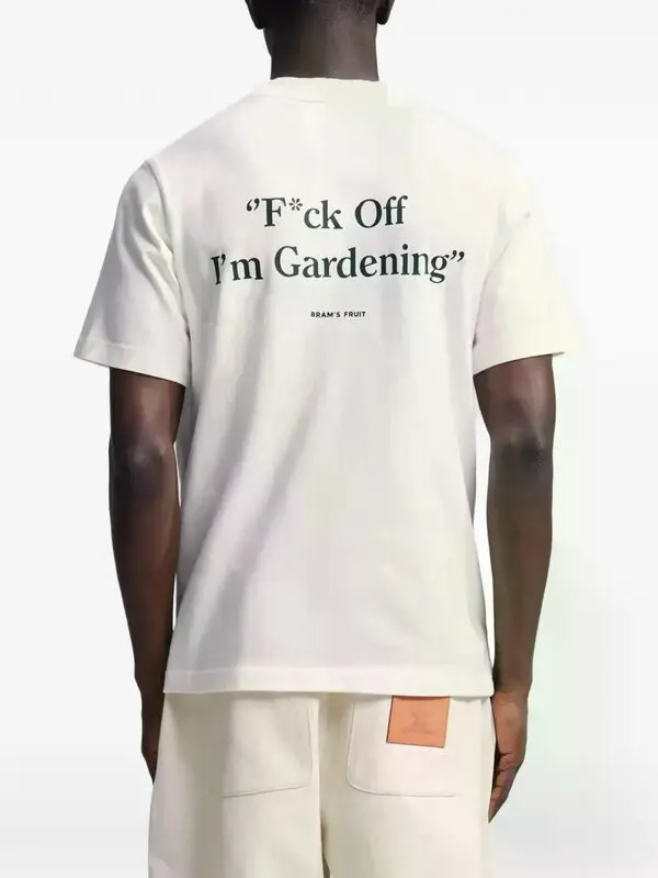 BRAM’S FRUIT Slogan-print Cotton T-shirt