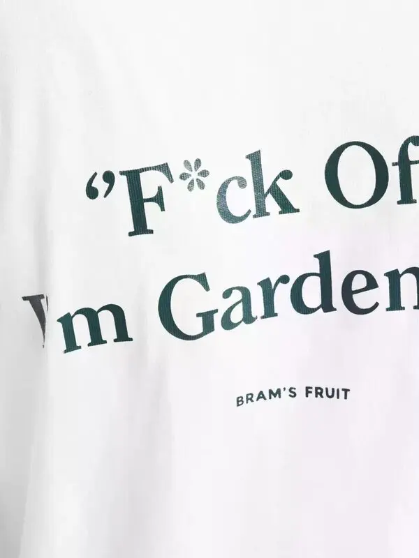 BRAM’S FRUIT Slogan-print Cotton T-shirt
