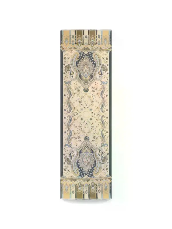 Etro Modal And Cashmere Scarf With Paisley Motif - Neutrals