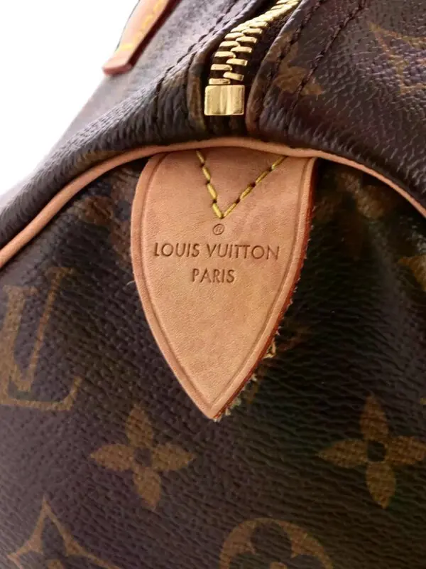 LOUIS VUITTON Monogram Canvas Speedy 30 Satchel - Brown