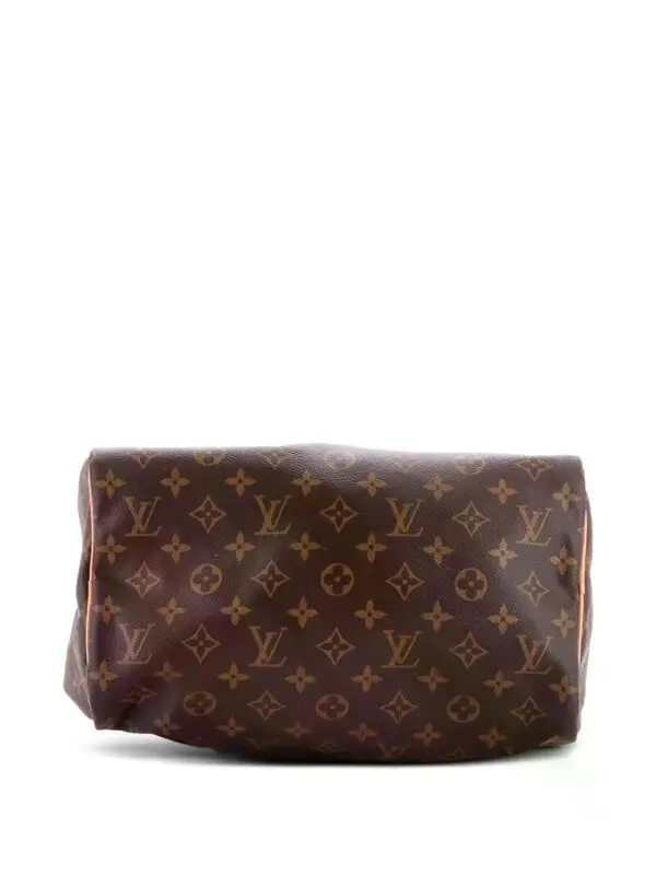 LOUIS VUITTON Monogram Canvas Speedy 30 Satchel - Brown