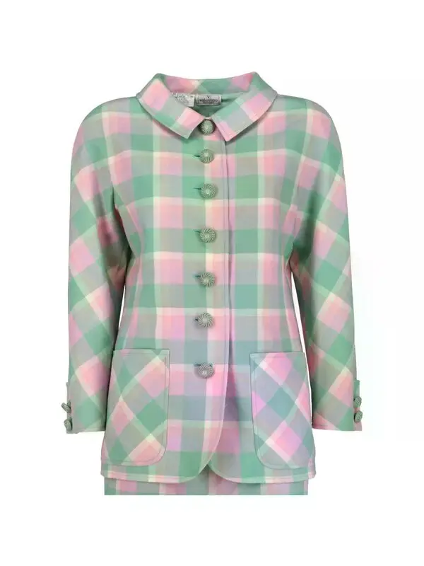 Valentino Garavani Check Print Suit