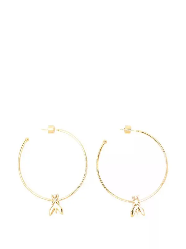 Patrizia Pepe Micro Fly Hoop Earrings - Gold