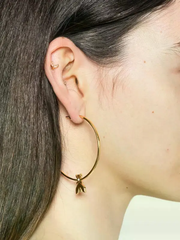 Patrizia Pepe Micro Fly Hoop Earrings