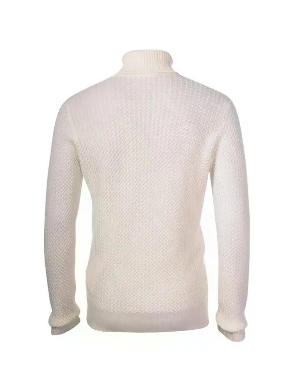 GRAN SASSO Honeycomb-knit Roll-neck Sweater