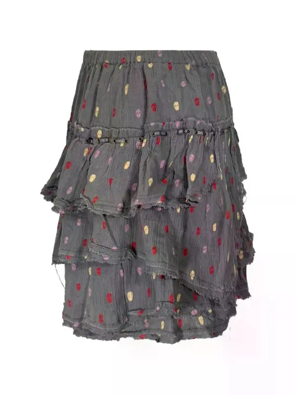 Zadig&Voltaire Printed Tiered Skirt - Grey