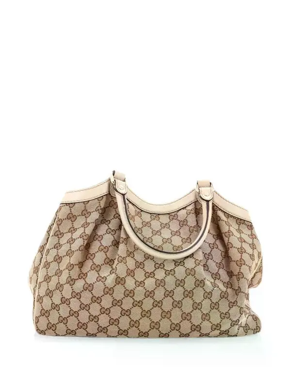 Gucci Sukey Gg Canvas With Leather Medium Tote Bag