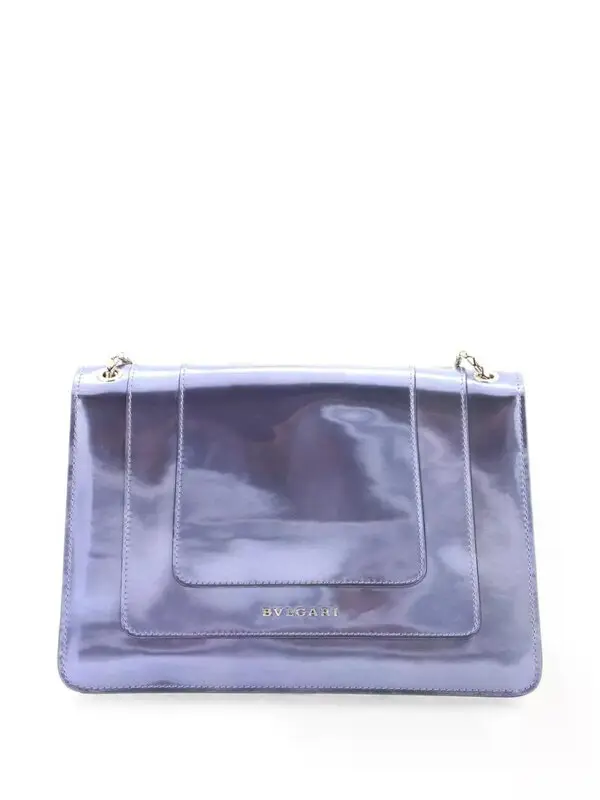 BVLGARI Serpenti Forever Patent Medium Shoulder Bag