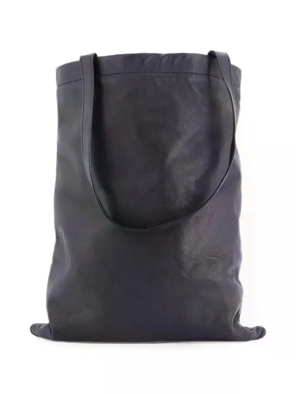 Saint Laurent Bold Leather Tote Bag - Black