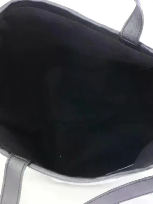 Saint Laurent Bold Leather Tote Bag - Black