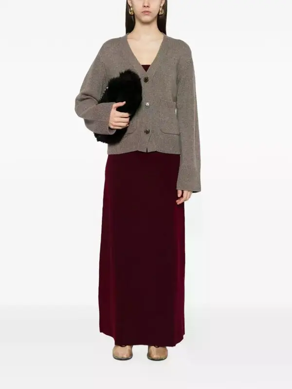 LISA YANG Danni V-neck Patch-pocket Cardigan