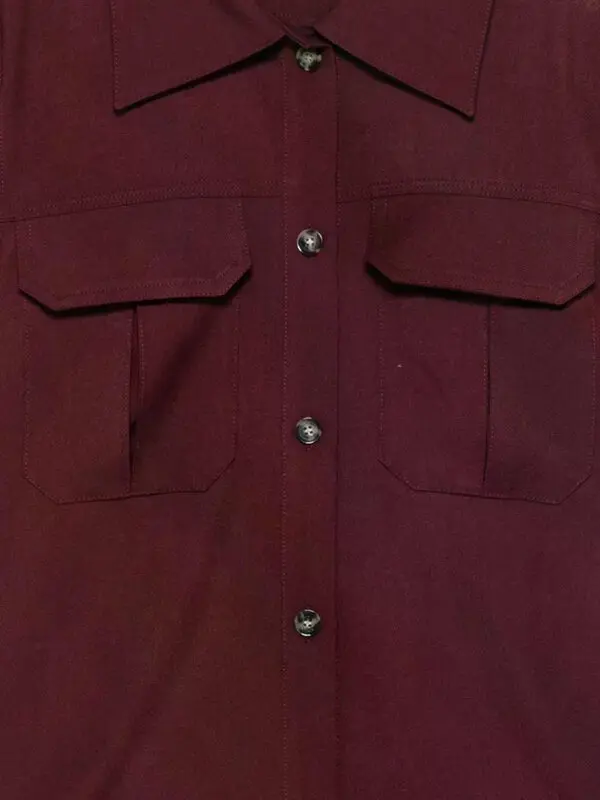 Proenza Schouler Belted Flap-pocket Shirt