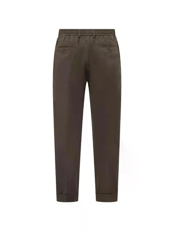 HOSIO Pleated Detail Cuffed Hem Trousers
