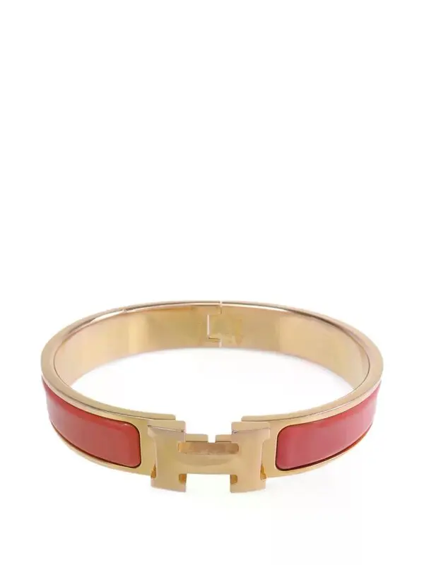 Hermès Clic H Enamel Bracelet - Gold