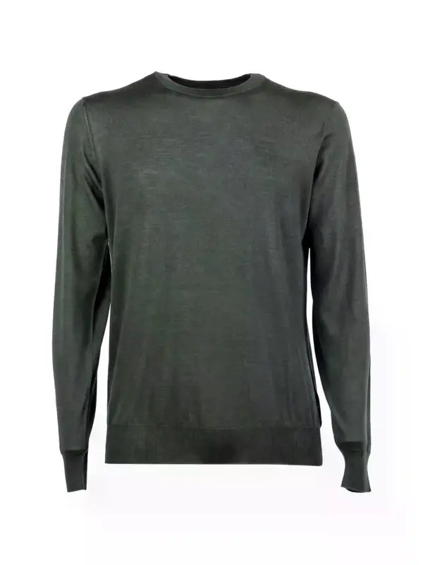 FILIPPO DE LAURENTIIS Crew-neck Long-sleeve Sweater - Green