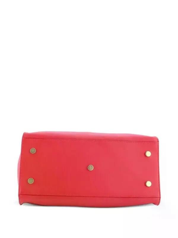 Saint Laurent Y Cabas Leather Satchel