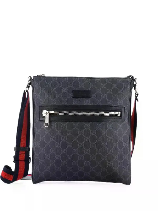Gucci Gg Coated Canvas Messenger Bag