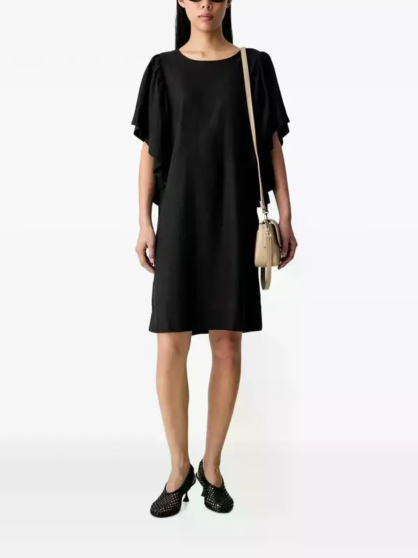 VICOLO Ruffled-sleeve Mini Dress