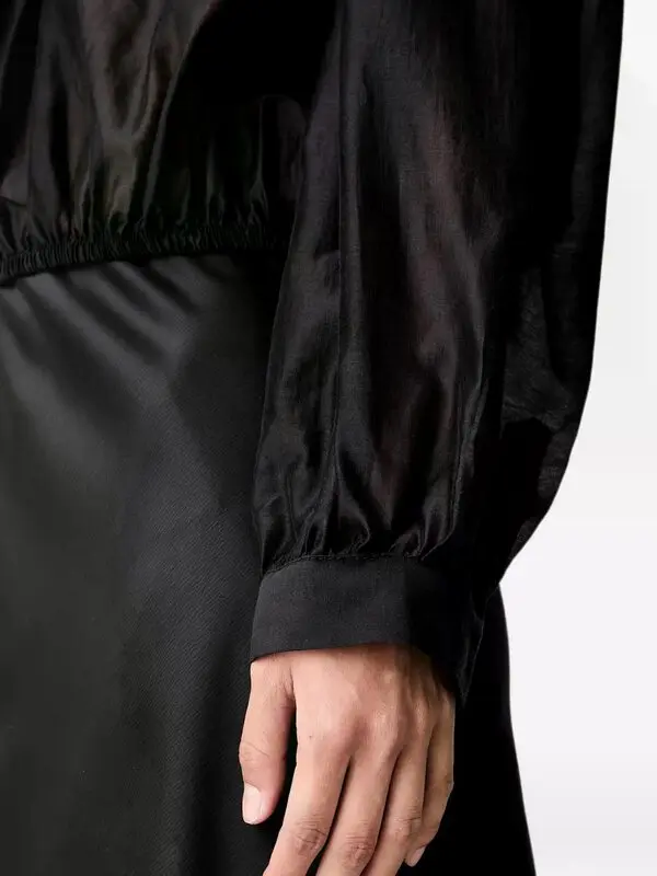 VICOLO Sheer Pussy-bow Blouse
