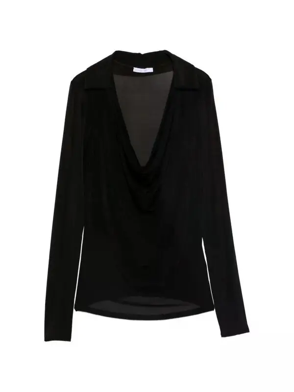 Patrizia Pepe Long-sleeve Top - Black