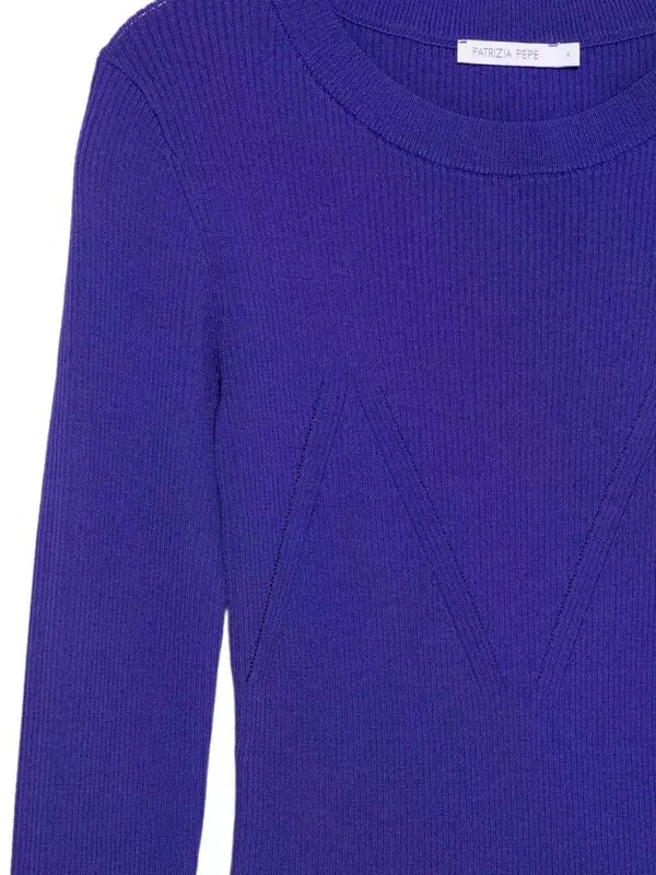 Patrizia Pepe Ribbed-knit Slim-fit Knit