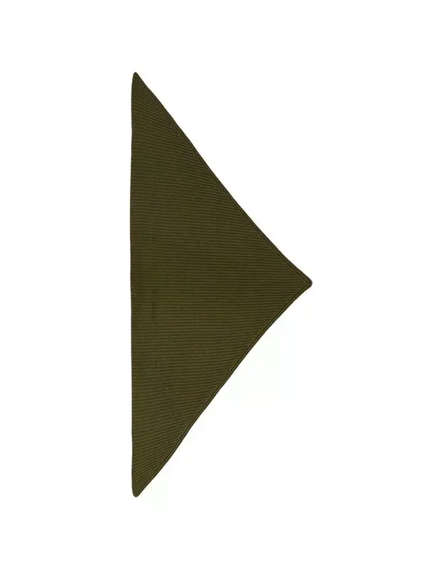 Studio Nicholson Isos Ribbed Cotton Scarf - Green