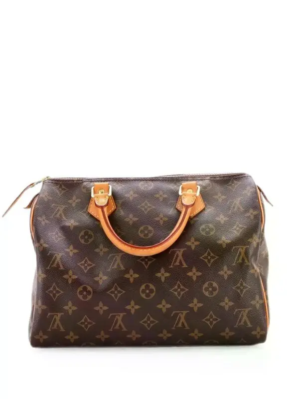 LOUIS VUITTON Speedy Monogram Canvas 30 Satchel - Brown