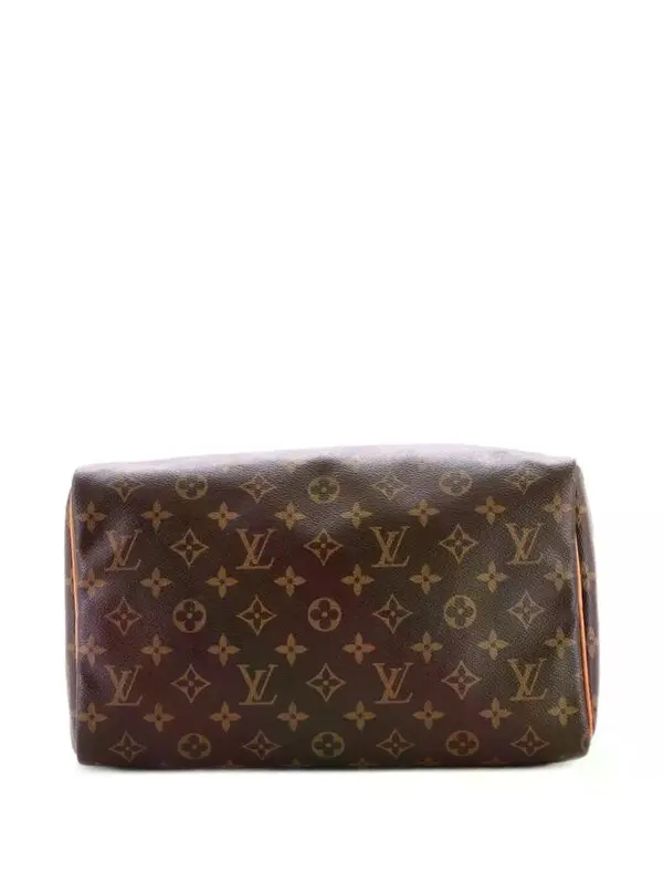 LOUIS VUITTON Speedy Monogram Canvas 30 Satchel - Brown