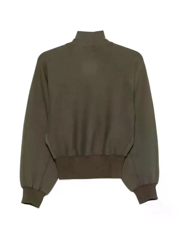 Patrizia Pepe Quarter-zip Scuba Sweatshirt - Green