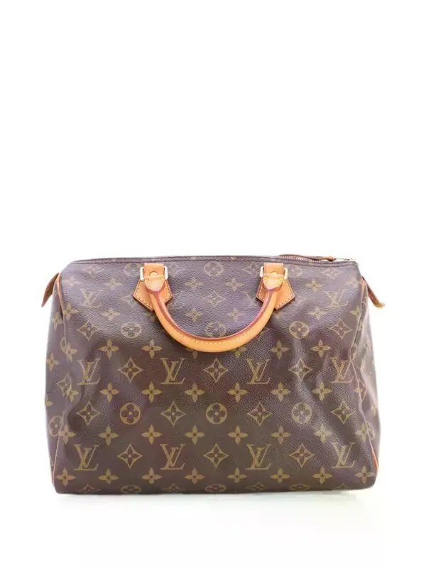 LOUIS VUITTON Speedy Monogram Canvas 30 Satchel - Brown