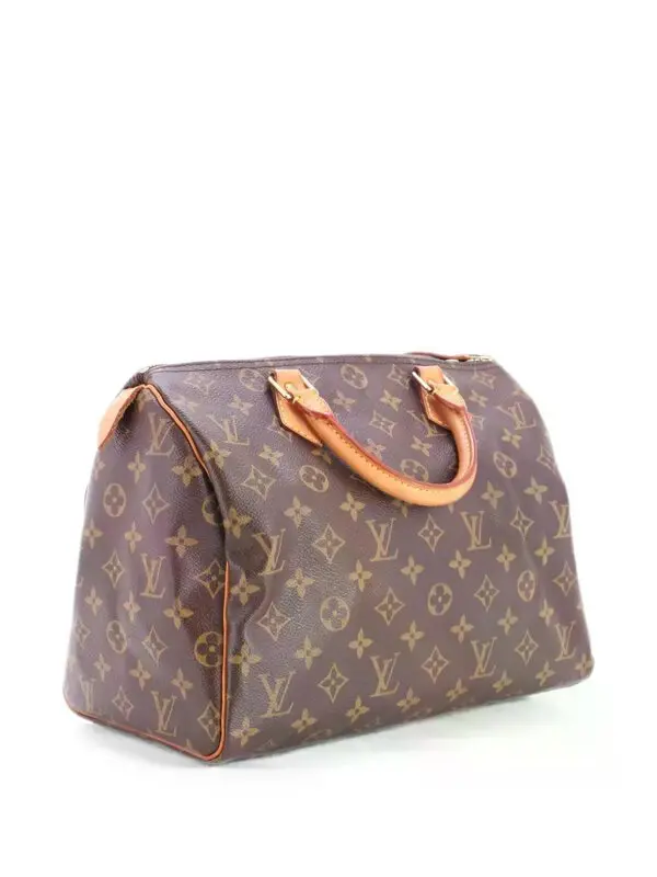 LOUIS VUITTON Speedy Monogram Canvas 30 Satchel - Brown