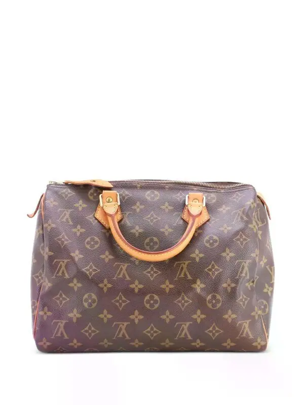 LOUIS VUITTON Speedy Monogram Canvas 30 Satchel - Brown