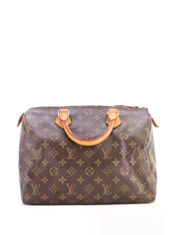 LOUIS VUITTON Speedy Monogram Canvas 30 Satchel - Brown