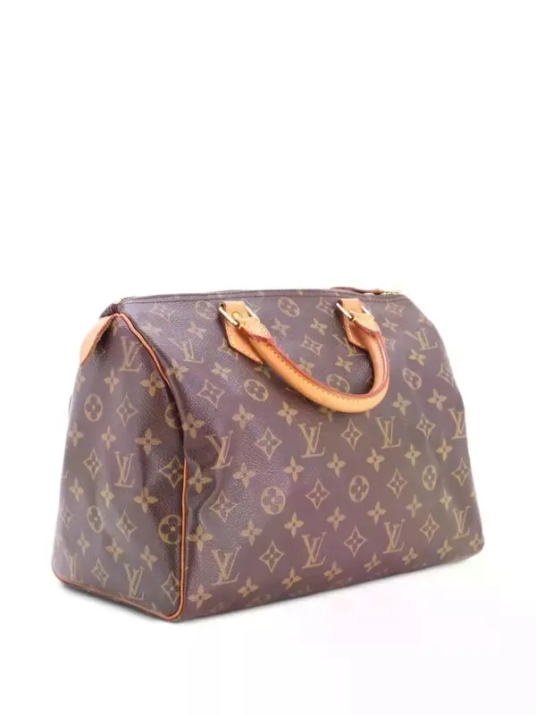 LOUIS VUITTON Speedy Monogram Canvas 30 Satchel - Brown