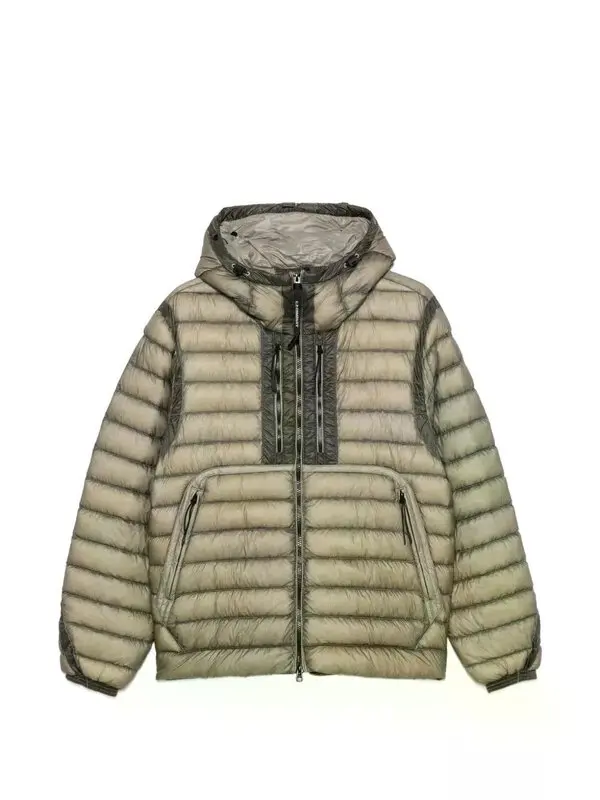 C.P. COMPANY Goggle-detail Quilted Jacket - Grey