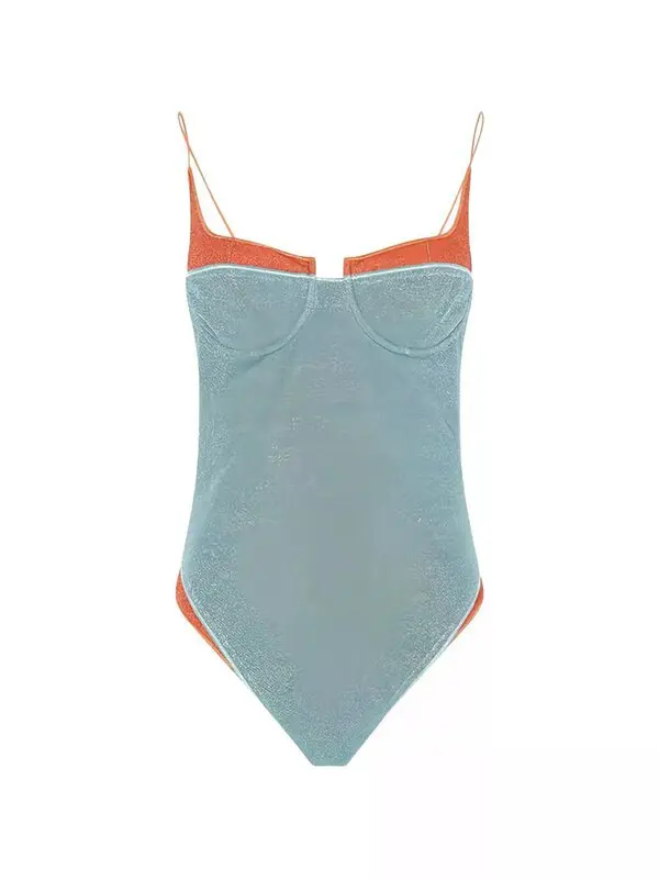 Oseree Cut-out Metallic Swimsuit